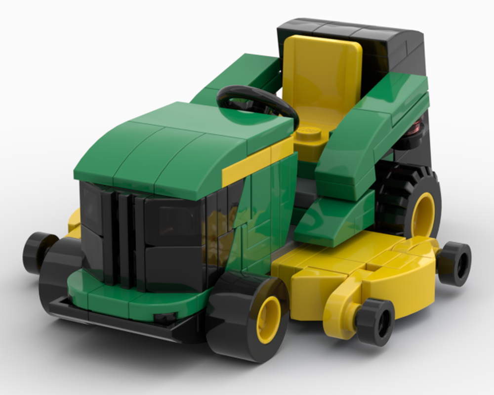 LEGO MOC John Deere Lawn Mower by rented123456 | Rebrickable - Build ...