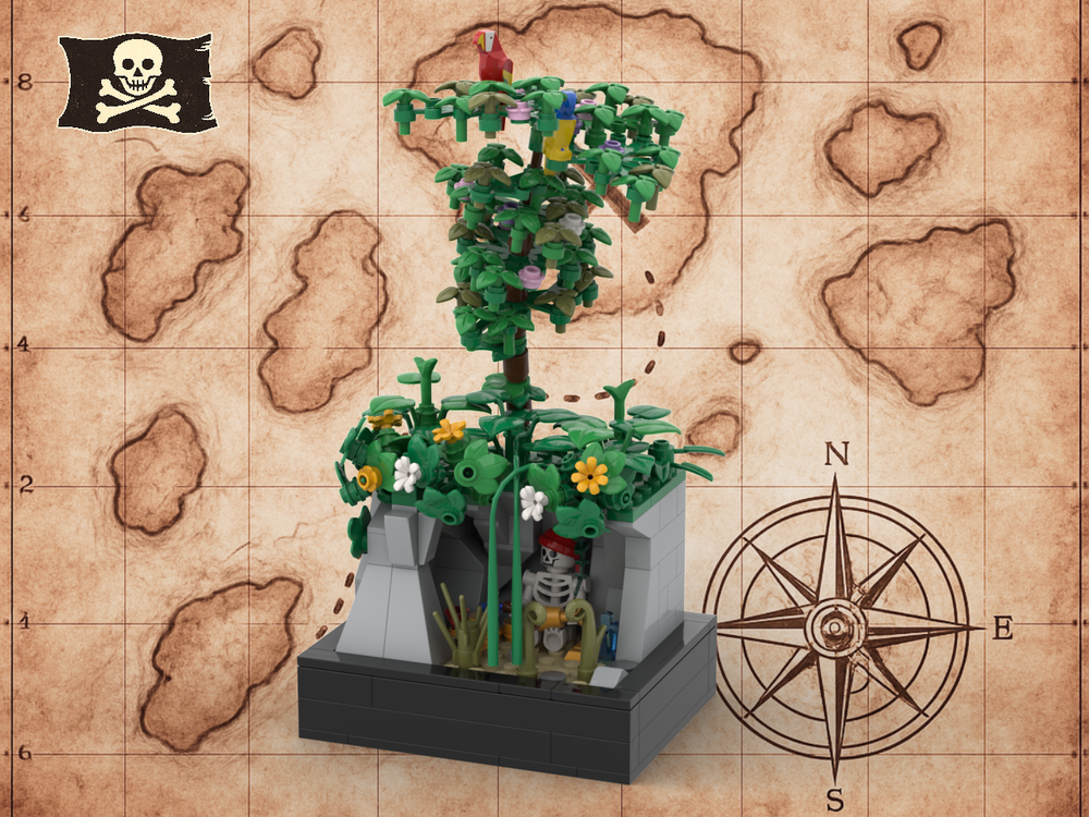 LEGO MOC 💀 LOST TREASURE CAVE - Jungle Secret Revealed! 🌴 by ...