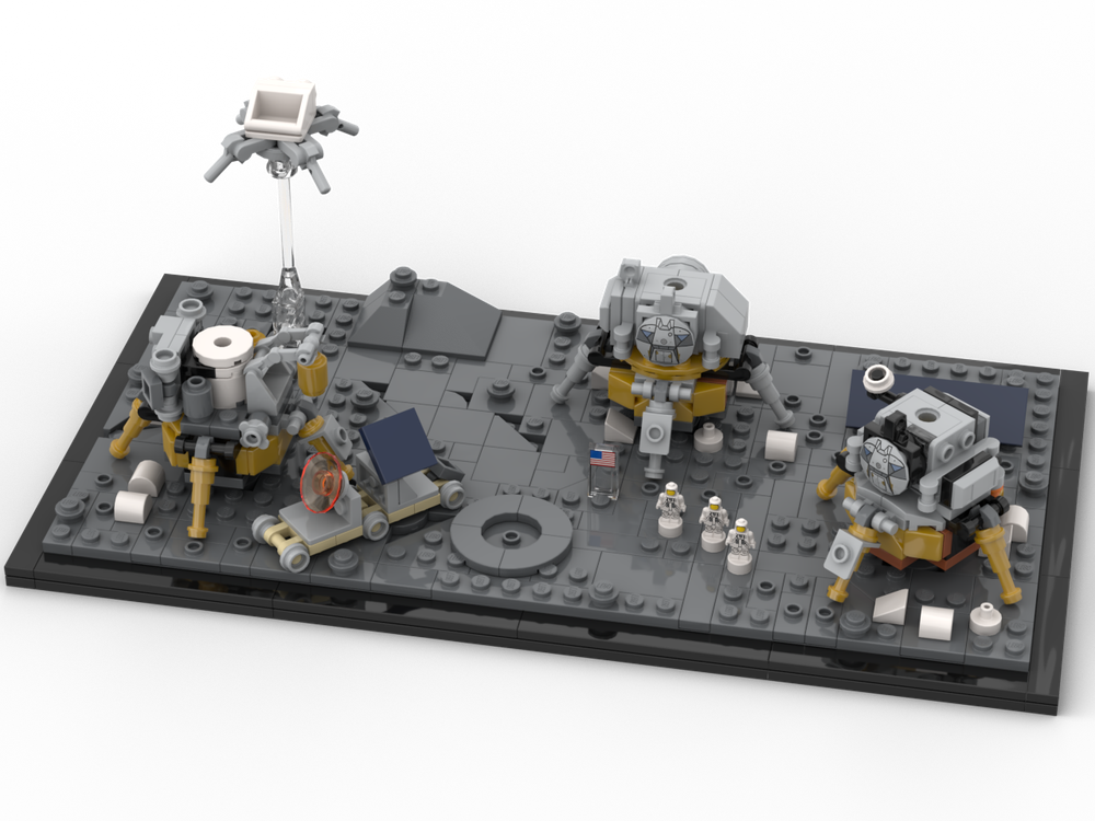 LEGO MOC Apollo lunar base (1:110) by Sands_of_Ares | Rebrickable ...