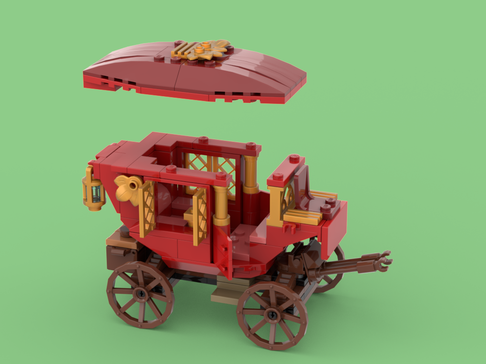 LEGO MOC Stagecoach by Kostack | Rebrickable - Build with LEGO