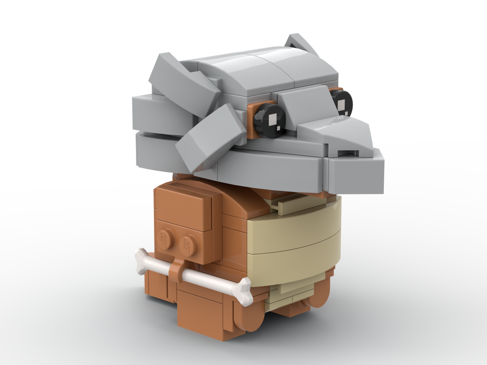 LEGO MOC Cubone - Poke Brickheadz by Hexa-Gear | Rebrickable - Build ...