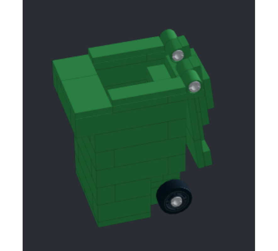 LEGO MOC Garbage Bin by CheongBricks | Rebrickable - Build with LEGO