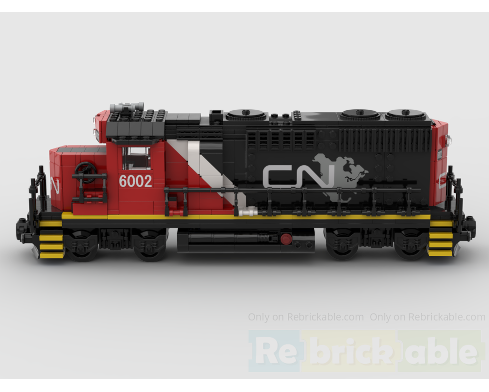 LEGO MOC-234500 Canadian National GP38-2 locomotive by CrazyCows6 ...