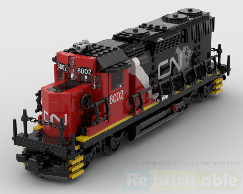 LEGO MOC-234500 Canadian National GP38-2 locomotive by CrazyCows6 ...