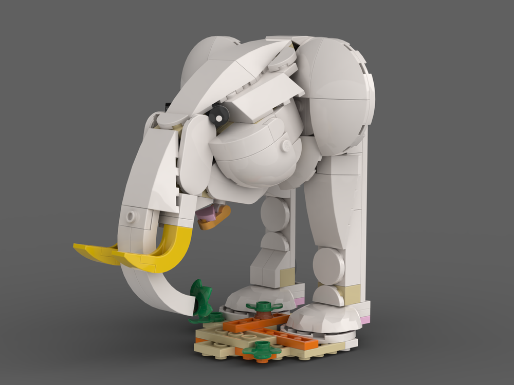 LEGO MOC Elephant Head by WeHo | Rebrickable - Build with LEGO