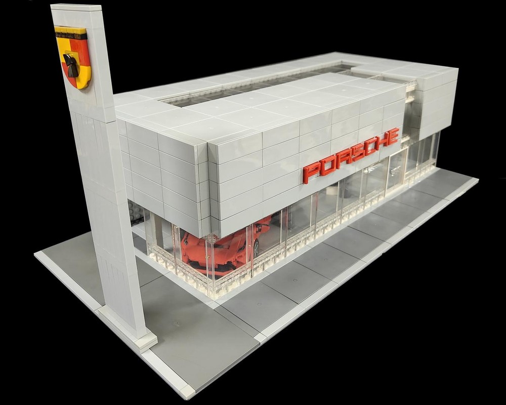 LEGO MOC Modular Porsche Dealership and Garage by MoveMOC | Rebrickable ...
