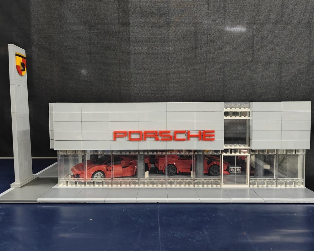 LEGO MOC Modular Porsche Dealership and Garage by MoveMOC | Rebrickable ...
