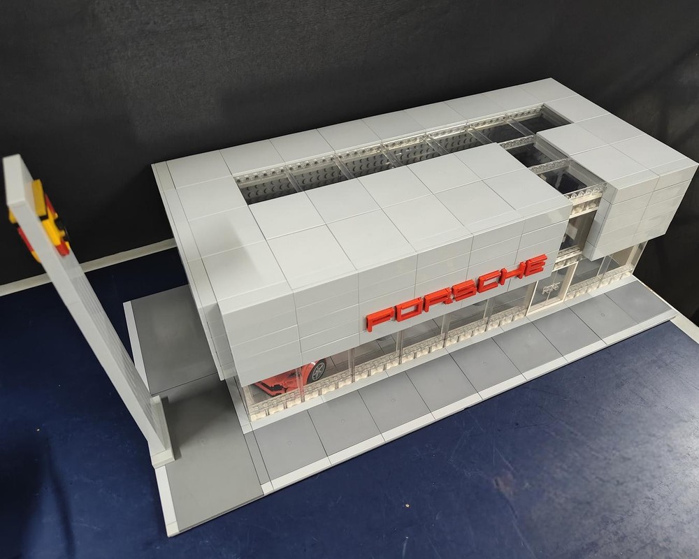 LEGO MOC Modular Porsche Dealership and Garage by MoveMOC | Rebrickable ...