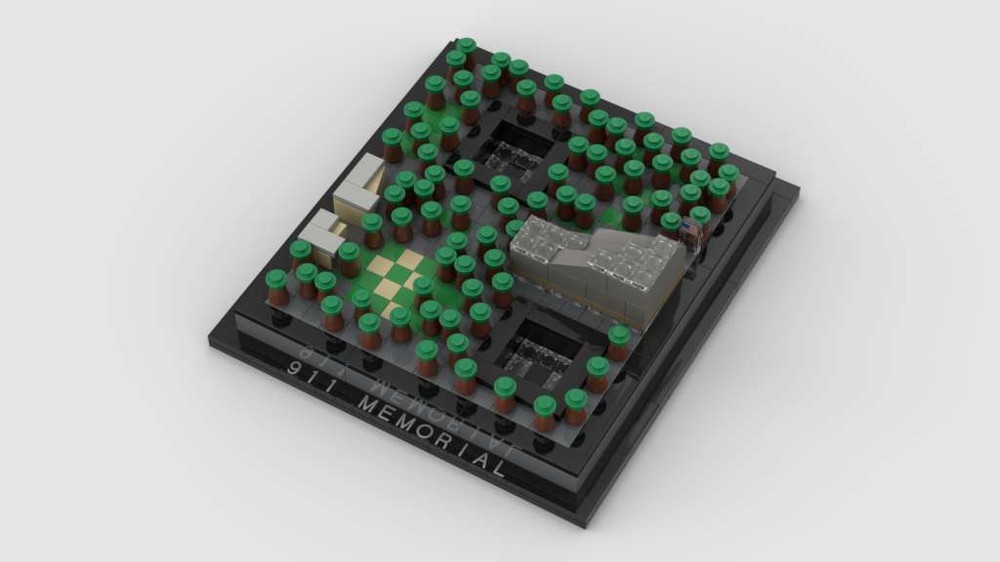 LEGO MOC 9/11 Memorial (NY, USA) by Tiny Bricks | Rebrickable - Build ...