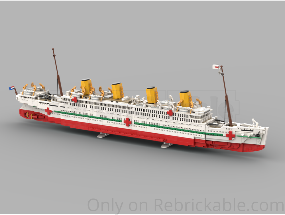 LEGO MOC-234627 HMHS Britannic by BasicBuilder23 | Rebrickable - Build ...