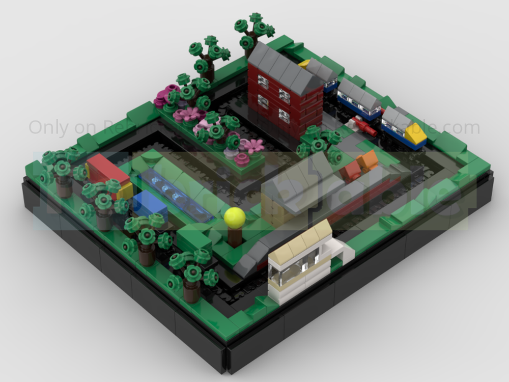 LEGO MOC Miniature Working Model Railway Featuring Moving Trains by ...