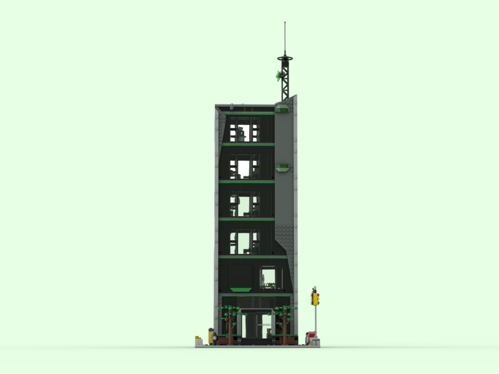 LEGO MOC Modular Oscorp Tower by Kuragari1 | Rebrickable - Build with LEGO