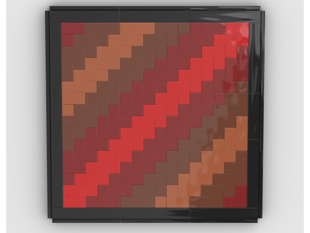 LEGO MOC Mandala - L Shaped - Red Shades by KingGror | Rebrickable ...