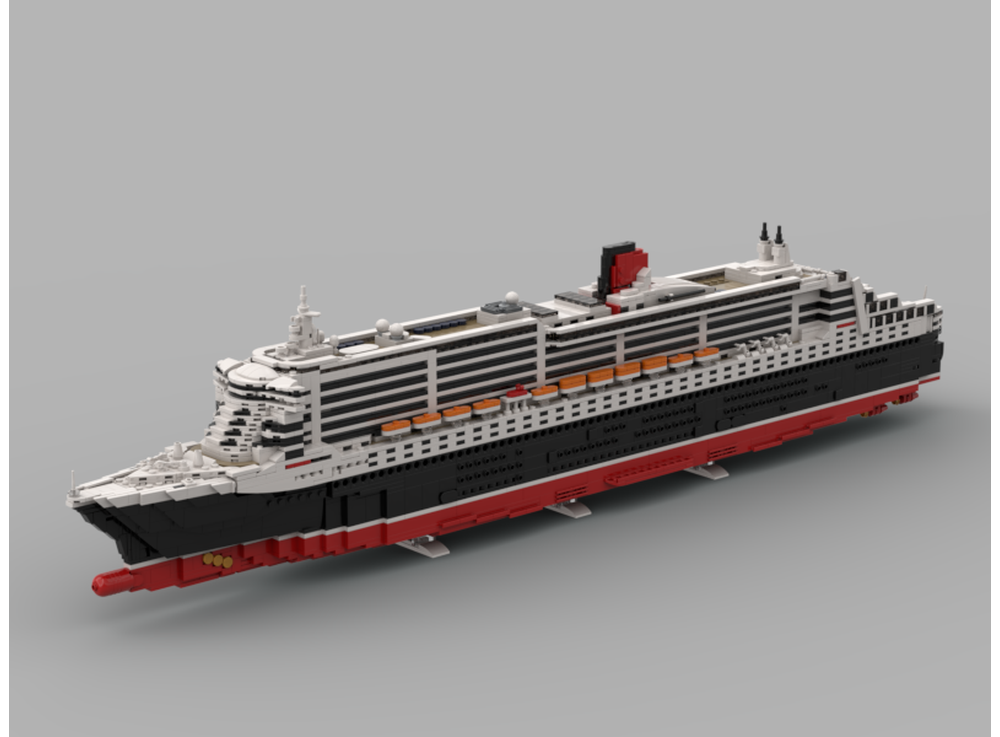 LEGO MOC RMS Queen Mary 2 by BasicBuilder23 | Rebrickable - Build with LEGO