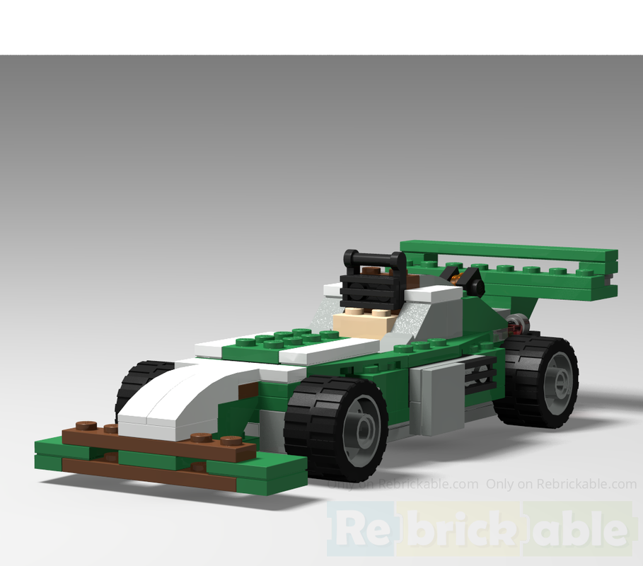 LEGO MOC Green F1 Racer (6743 Street Speeder Alt Build) by BrickByGergo ...