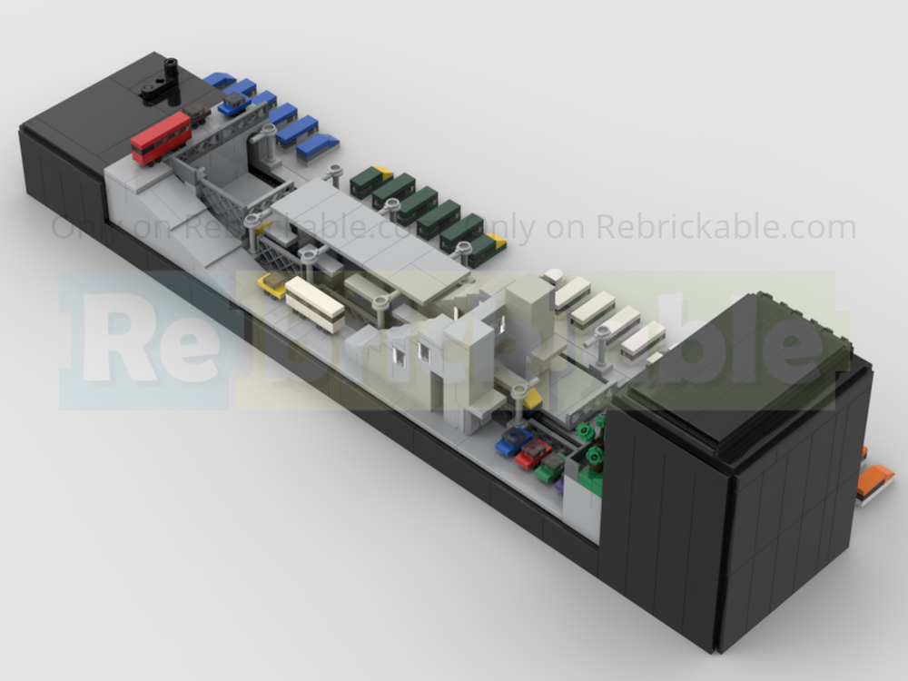 LEGO MOC-234740 Motorised Miniature High Speed Model Railway With ...
