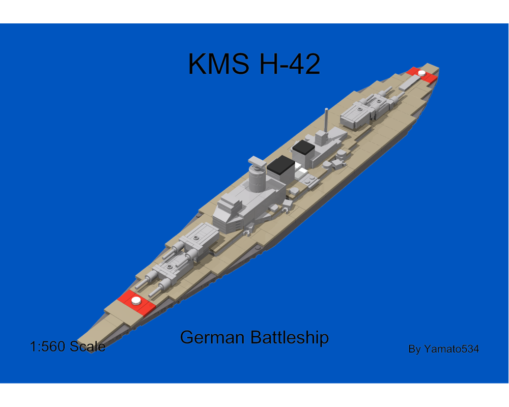 LEGO MOC 1:560 Scale H-class Battleships by yamato534 | Rebrickable ...