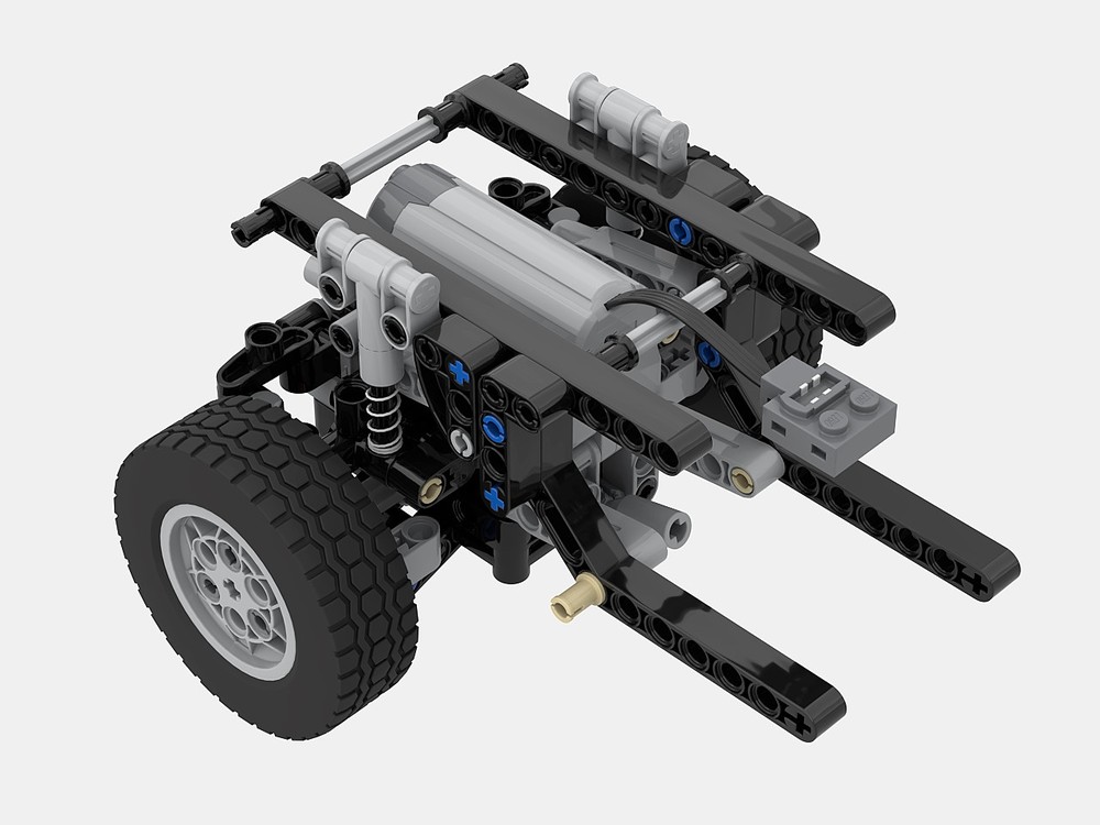 LEGO MOC-234780 11-Stud Motorized Front Axle (Onboard PFS Servo) by ...