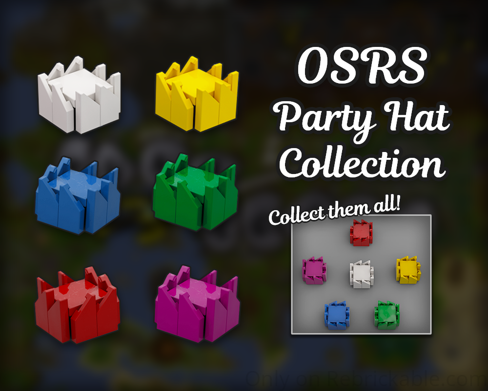 LEGO MOC (OSRS) Party Hat Collection by IzzyDesigns | Rebrickable ...