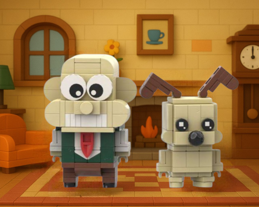 LEGO MOC Wallace and Gromit by Legofrench | Rebrickable - Build with LEGO
