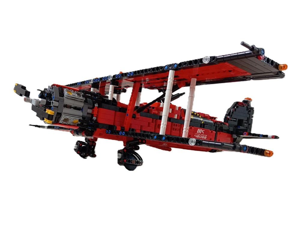 LEGO MOC 42082 Biplane Stampe-Vertongen SV-4 - LEGO Technic Rough ...