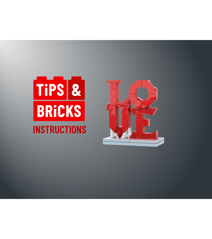 LEGO MOC LOVE Sculpture - Minifig Scale by tipsandbricks | Rebrickable ...