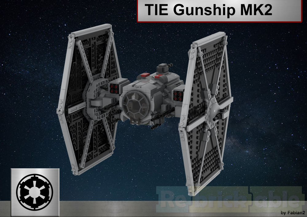 LEGO MOC TIE Gunship Mark2 by Fabian2 | Rebrickable - Build with LEGO