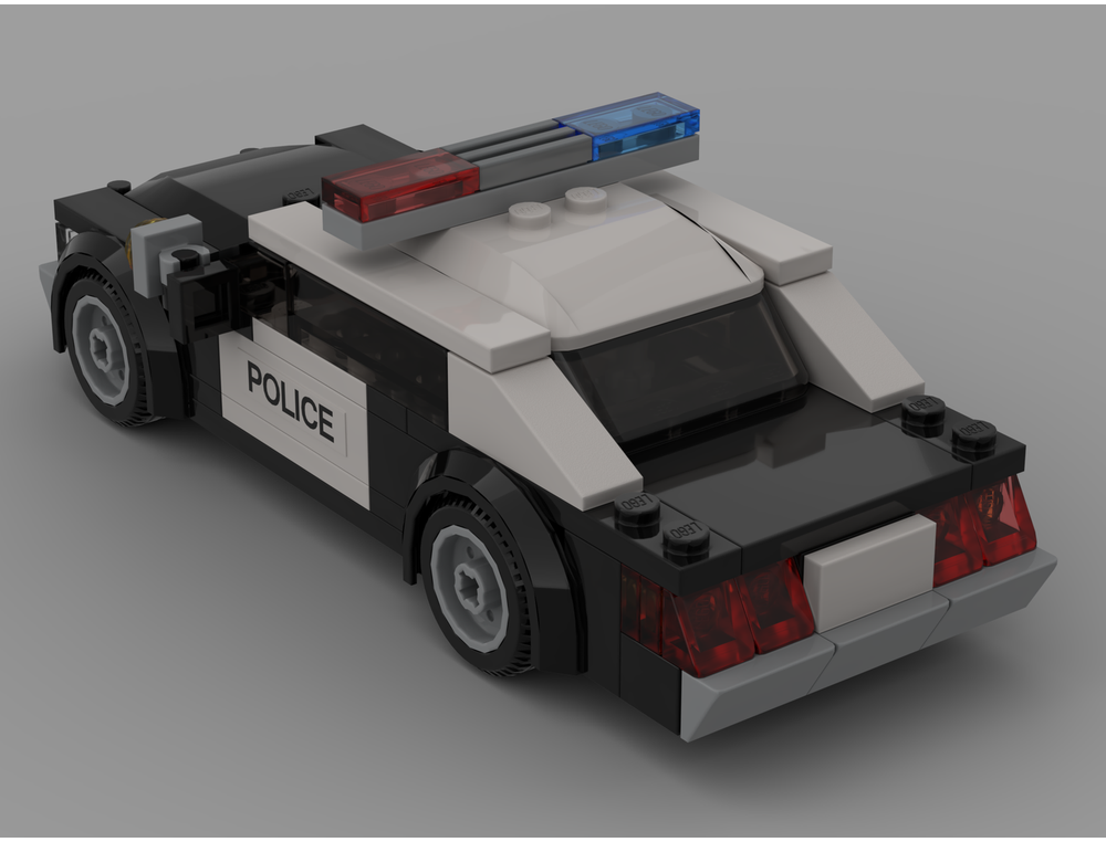 LEGO MOC Retro Police Car by Bricckoli | Rebrickable - Build with LEGO