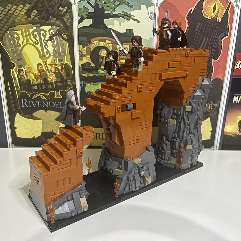LEGO MOC LotR Mines of Moria Staircase by brokeNbricks | Rebrickable ...