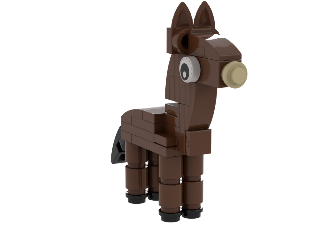 LEGO MOC Easy LEGO® Farm Animal – Horse (43 parts, Simple Build for ...