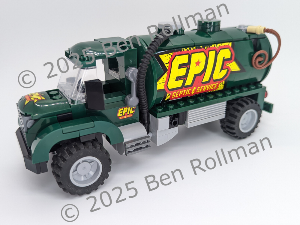 LEGO MOC Septic Truck by bensbrickdesigns | Rebrickable - Build with LEGO