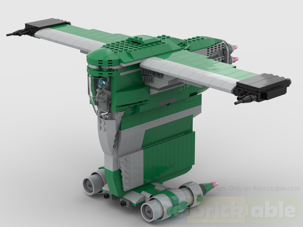 LEGO MOC "Zoomer" Custom-built light salvage freighter/starfighter by ...