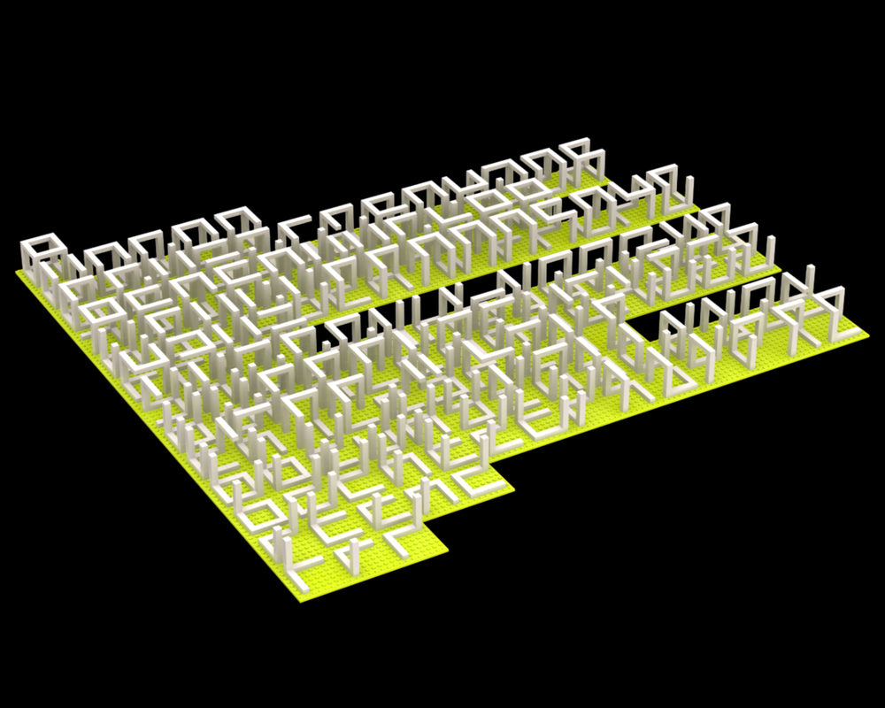 LEGO MOC Variations of Incomplete Open Cubes, Sol LeWitt, 1974 ...