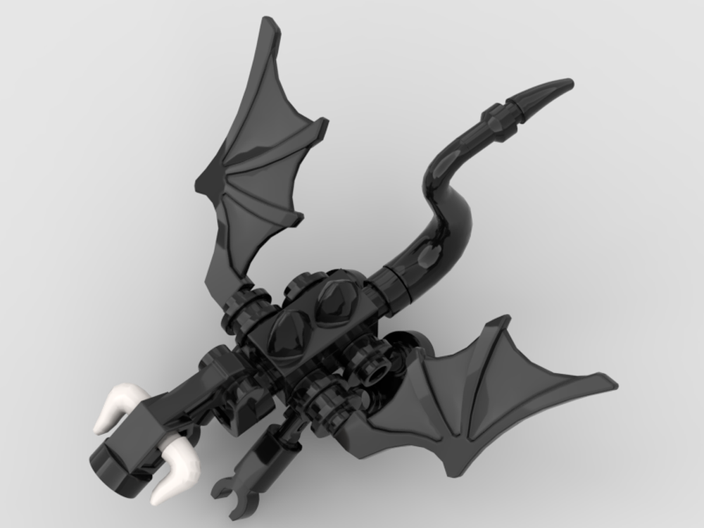 LEGO MOC Little Black Dragon by RamonTheGod | Rebrickable - Build with LEGO