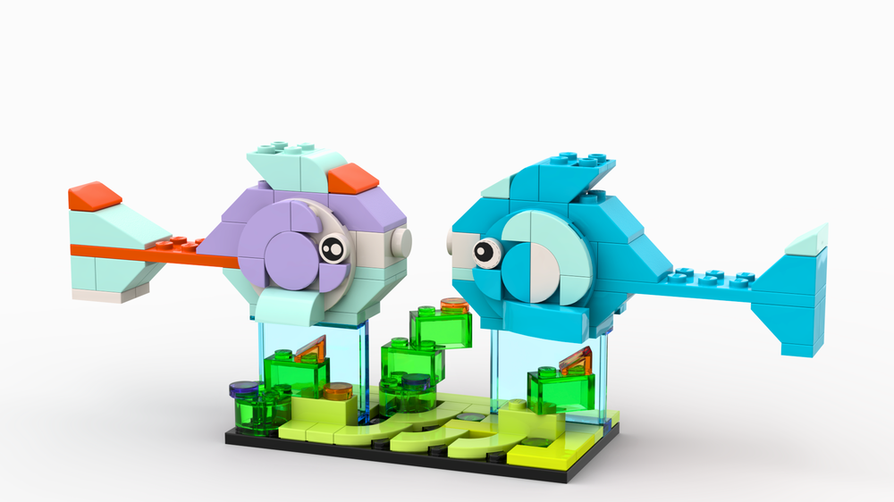 LEGO MOC 11043 Fish by Lenarex | Rebrickable - Build with LEGO
