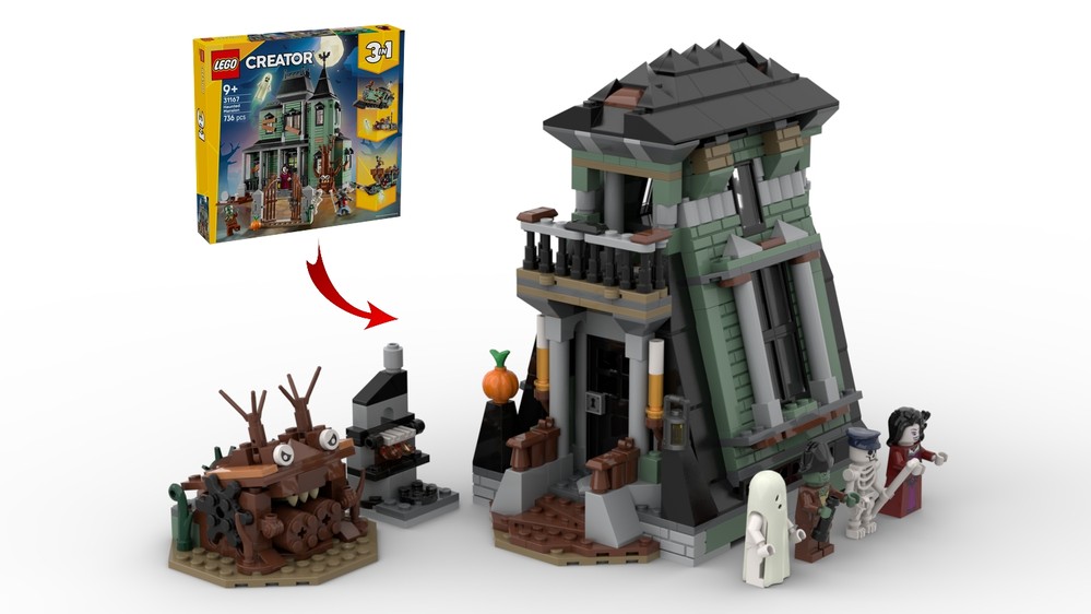 LEGO MOC-234985 31167 Haunted A-Frame House by PeterSzabo | Rebrickable ...