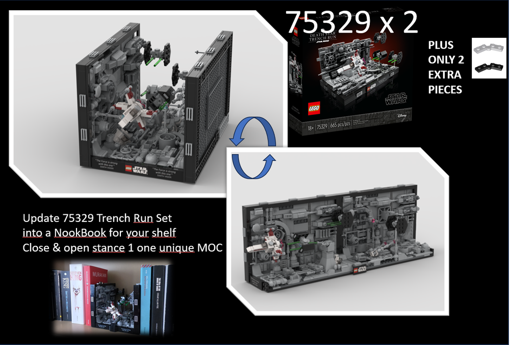 LEGO MOC Trench Run BookNook 75329 by The_Ario | Rebrickable - Build ...