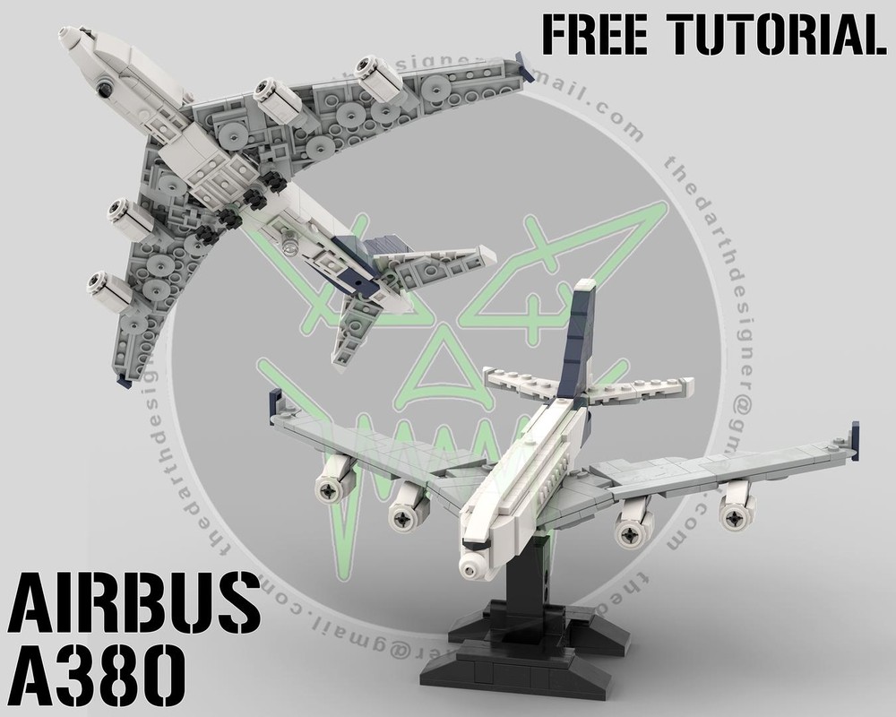 LEGO MOC-235065 AIRBUS A380 - 1:300 Scale by DarthDesigner ...