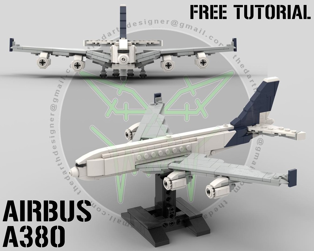 LEGO MOC-235065 AIRBUS A380 - 1:300 Scale by DarthDesigner ...