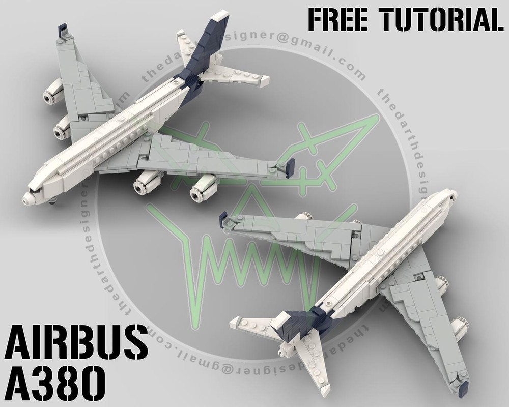 LEGO MOC-235065 AIRBUS A380 - 1:300 Scale by DarthDesigner ...