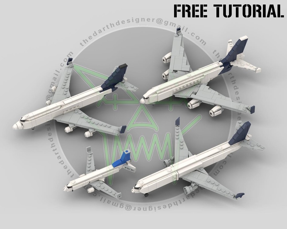LEGO MOC-235065 AIRBUS A380 - 1:300 Scale by DarthDesigner ...
