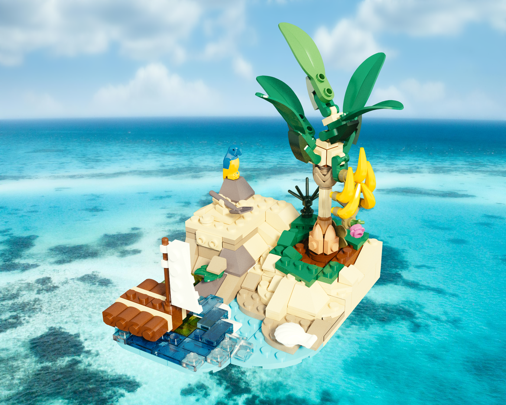 LEGO MOC-235066 Deserted Island by prismaprawn | Rebrickable - Build ...
