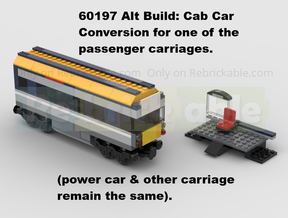 LEGO MOC-235073 60197 Alt Build - Cab Coach Conversion For One Of The ...