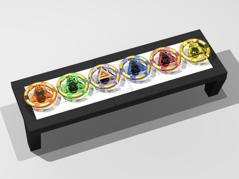 LEGO MOC Atlantis Rings Display by Loneeagle05 | Rebrickable - Build ...