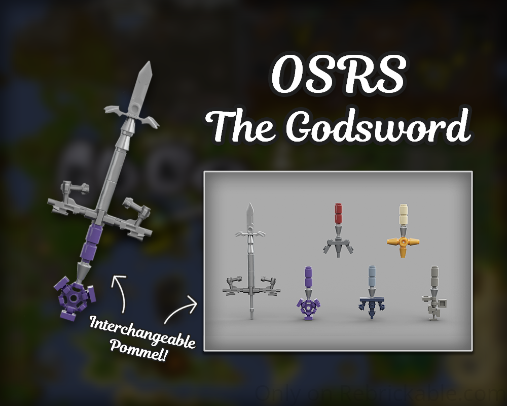 LEGO MOC (OSRS) The Godsword by IzzyDesigns | Rebrickable - Build with LEGO