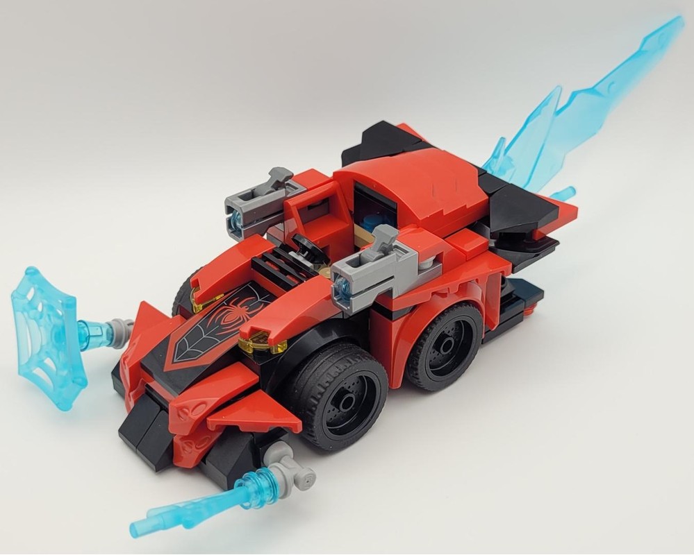 LEGO MOC Tooned Miles Morales vs. Morbius Spiderman Car by ford4thot ...