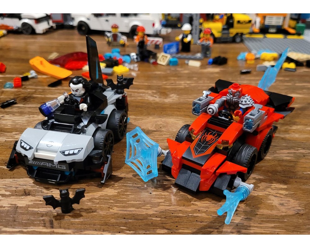 LEGO MOC Tooned Miles Morales vs. Morbius Spiderman Car by ford4thot ...