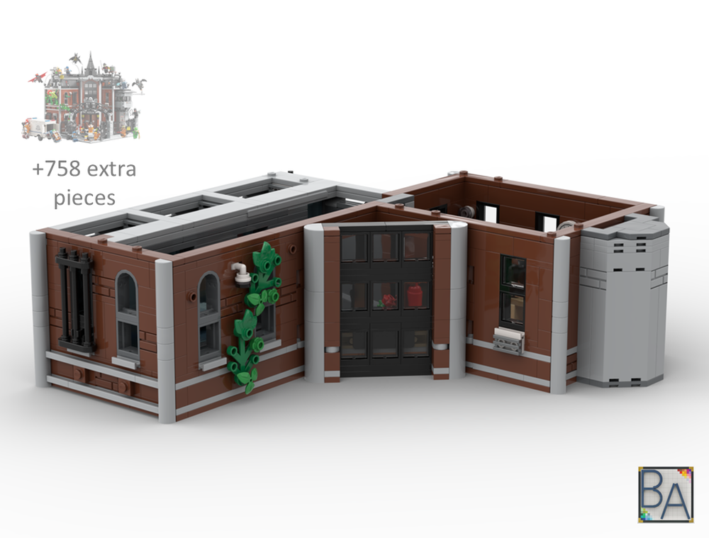 LEGO MOC Arkham Asylum Lower Floor - Compatible with Set 76300 by Brick ...