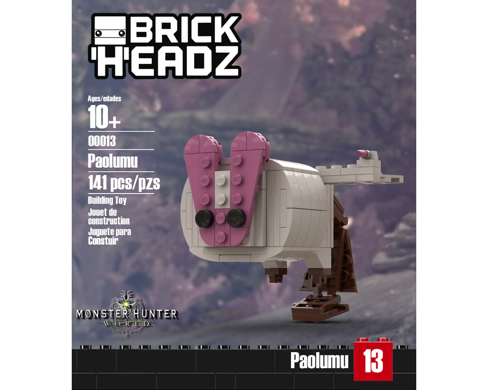 LEGO MOC-23529 Paolumu (Monster Hunter World) (Brickheadz 2019 ...