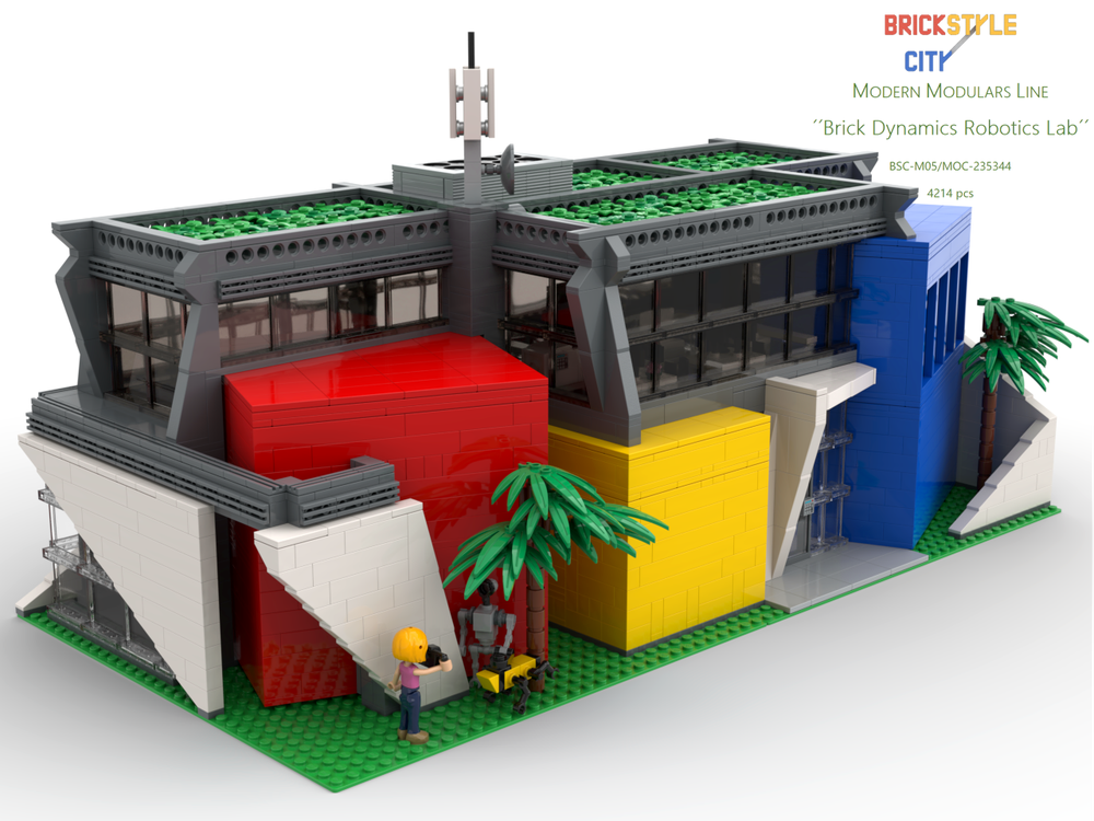 LEGO MOC Brick Dynamics Robotics Lab by Brickstyle City | Rebrickable ...